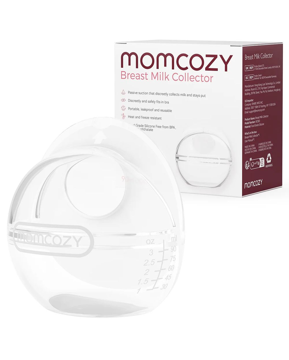Buy Momcozy - Reusable Milk Collector For Breastmillk - 1 Pc - Clear ...