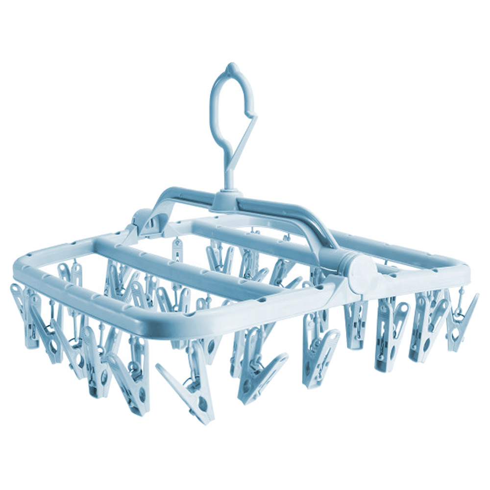 Buy A to Z - Foldable Clip and Drip Hanger - Blue in UAE | Mumzworld