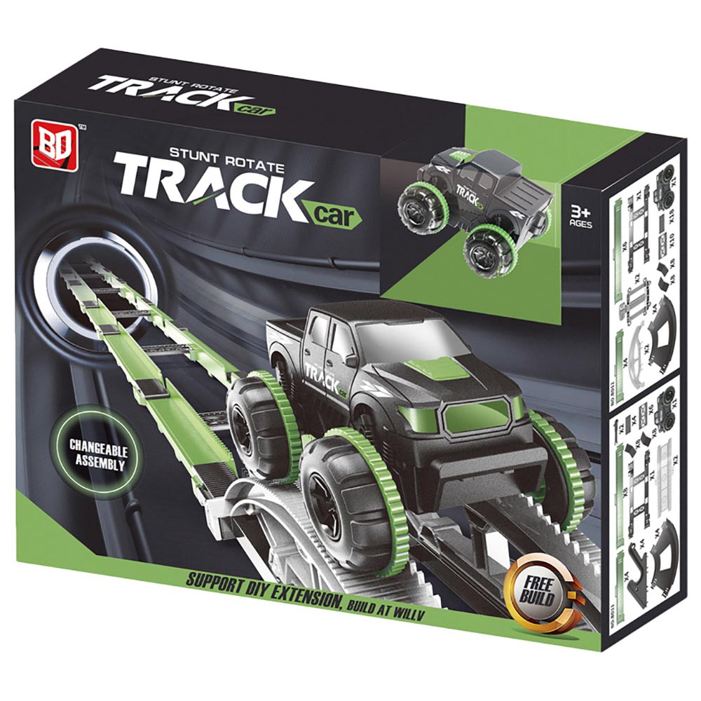 Buy Stem - Stunt Rotate Track Car - 54pcs in UAE | Mumzworld