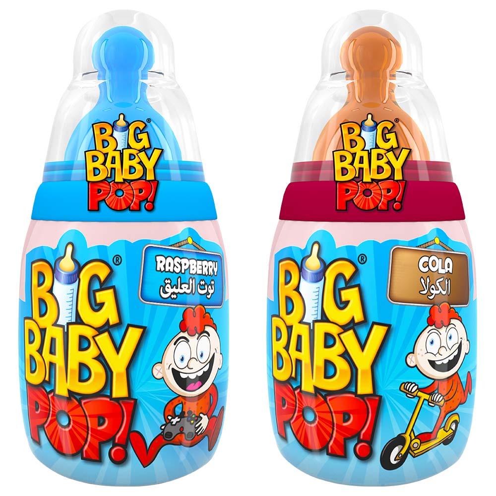 Bazooka - Big Baby Pop Candy - Blue Cola/Raspberry