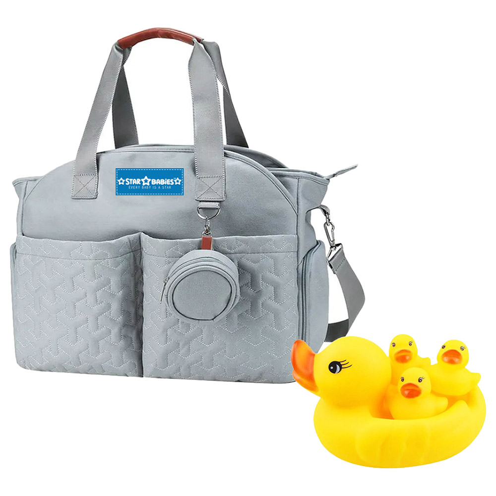 Star Babies - Diaper Portable Bag Pacifier Pouch With Kids Rubber Duck ...