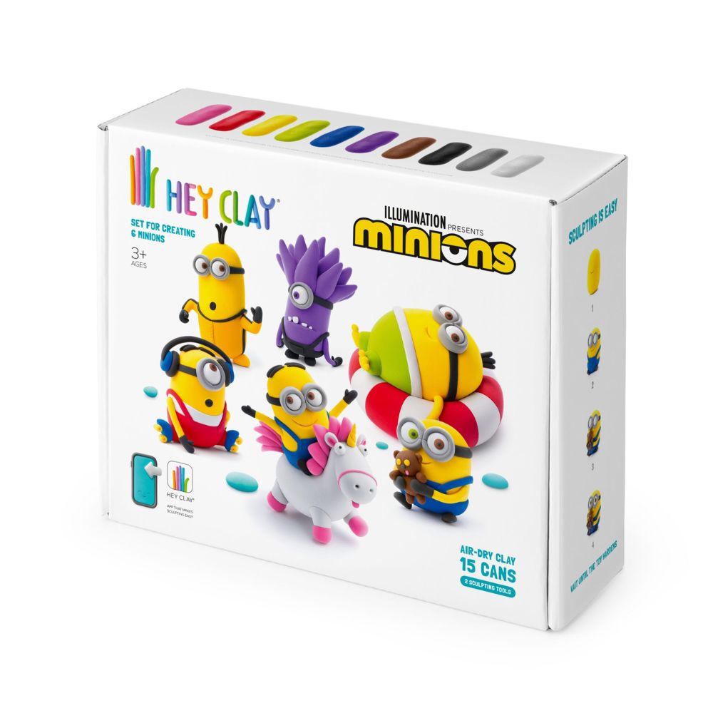 Buy Hey Clay - Minions Modelling Air Dry Clay Playset in KSA | Mumzworld