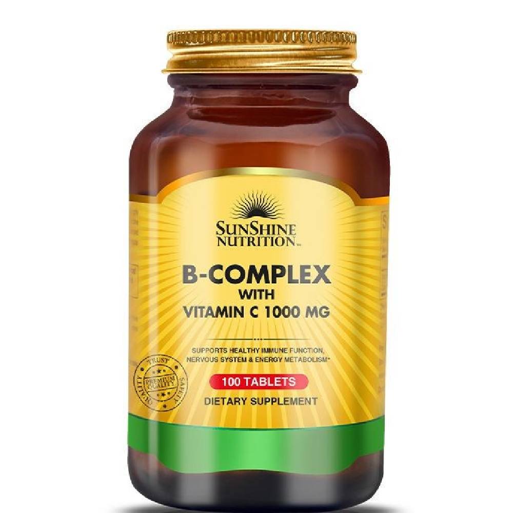 Buy Sunshine Nutrition - B Complex With Vitamin C Tablets - 1000mg ...