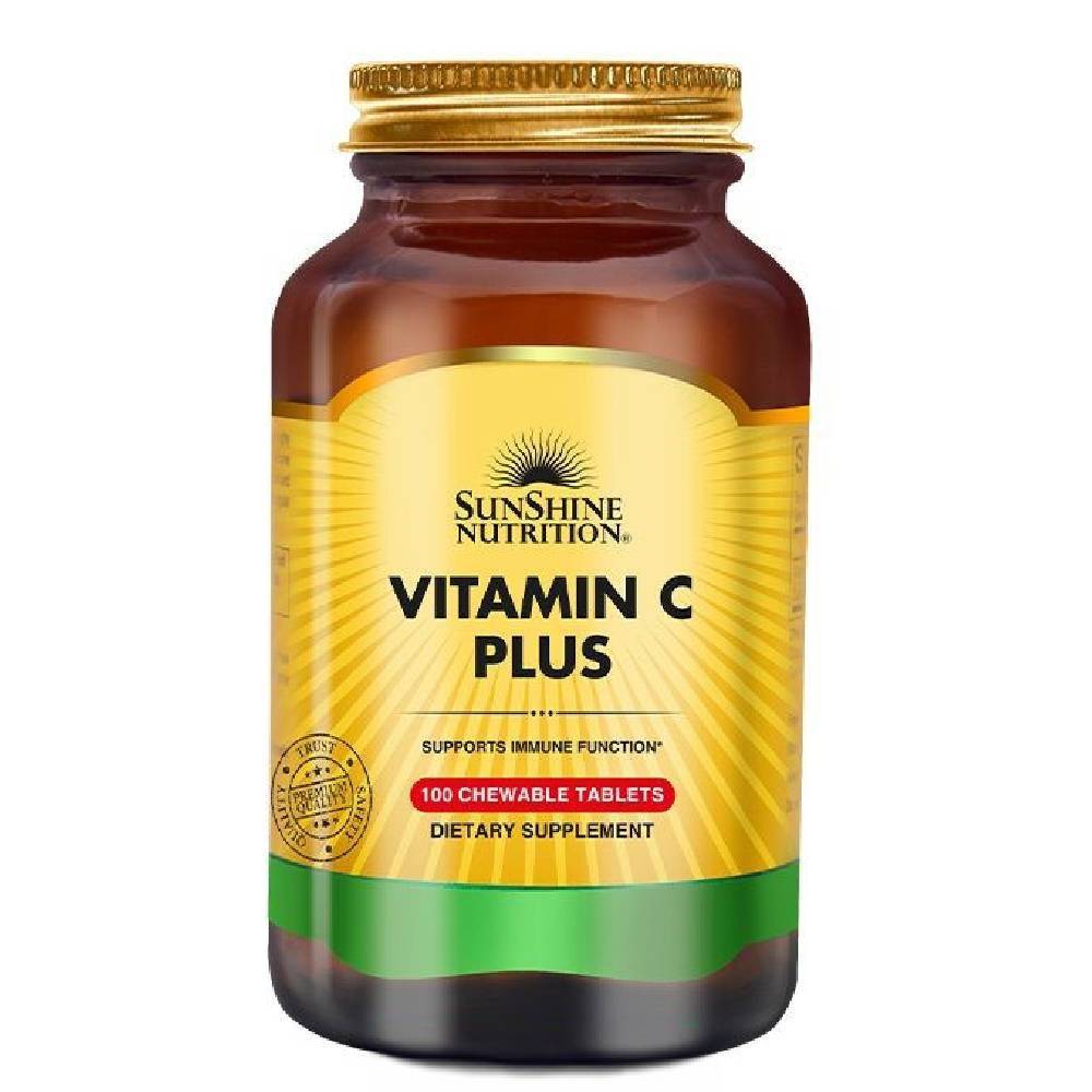 Buy Sunshine Nutrition - Vitamin C Plus Chewable Supplement Tablets ...