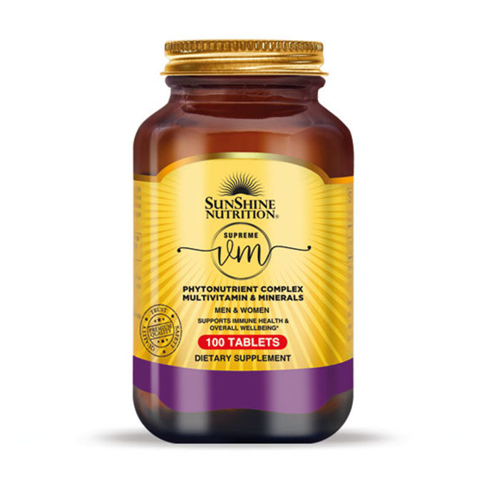 Buy Sunshine Nutrition - Supreme Vm Phyto Multivitamin 100 Tabs in UAE ...