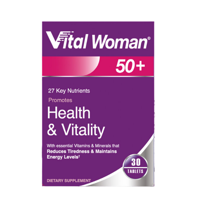 Buy Vital Healthcare - Vital Woman 50+ Multivitamin Supplement Tablets ...