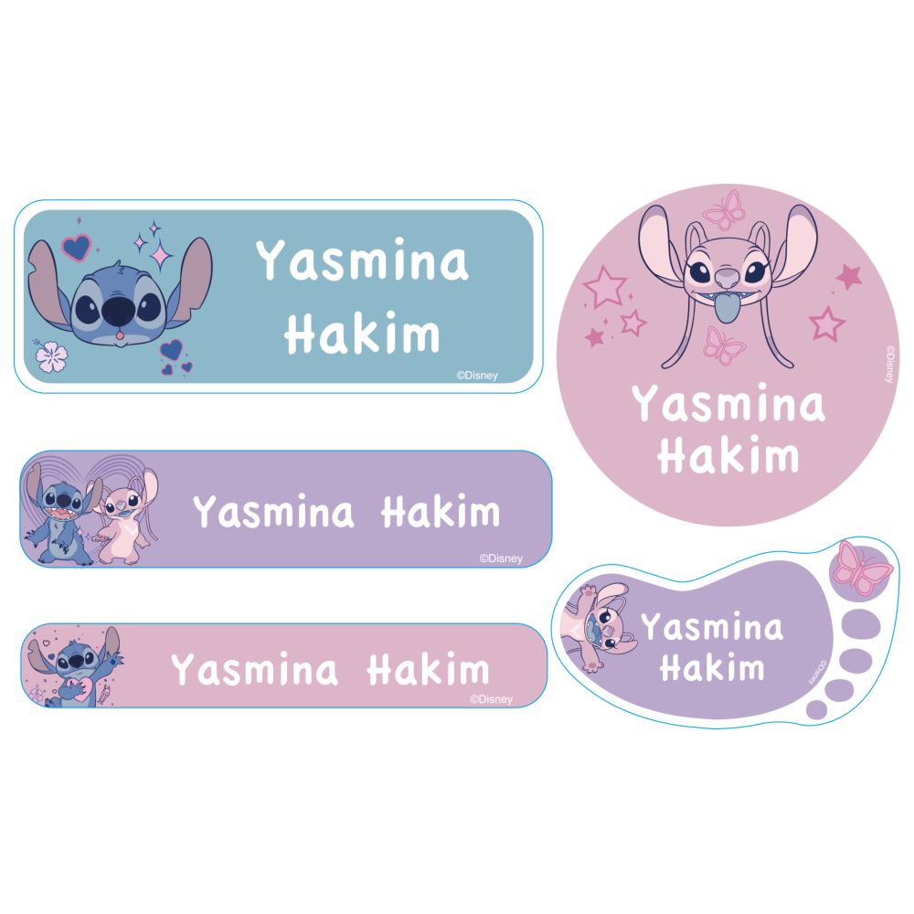Buy Essmak - Personalised School Labels - Disney Stictch - 74Pcs in KSA ...