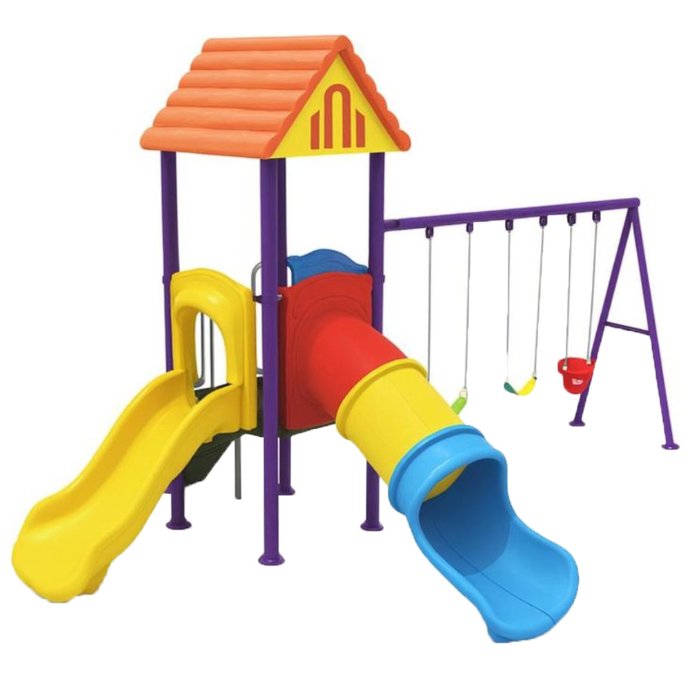 Buy Myts - Kids Explorer Tower With 3 Swings & 2 Slides Online | Mumzworld