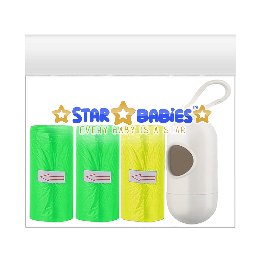 Buy Star Babies - Scented Nappy Bag - 45 Pcs With Dispenser - Green ...