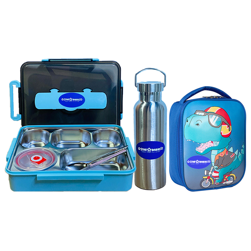 Buy Star Babies - Lunch Box With 5 Compartments, Dino Lunch Bag ...