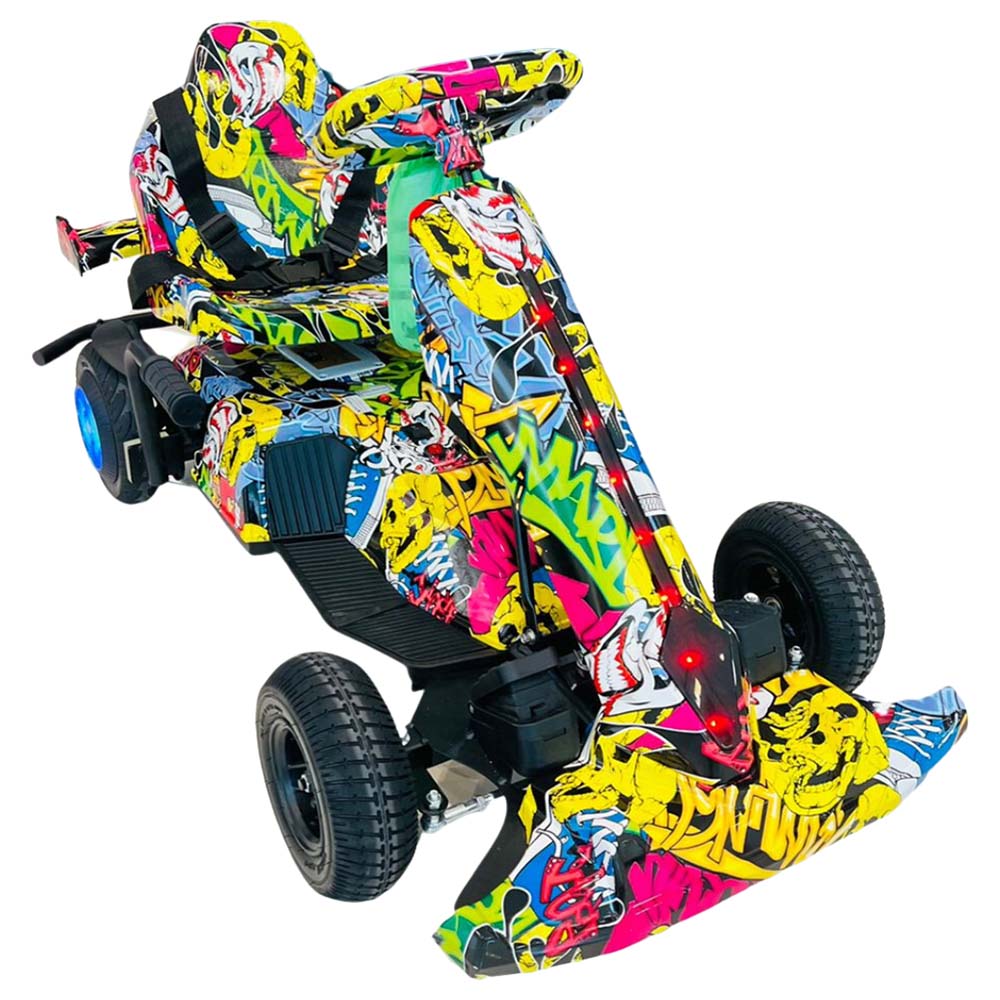 Buy Megawheels - Funky Go Kart Glider Ride-On Car - 36V - Yellow in UAE ...