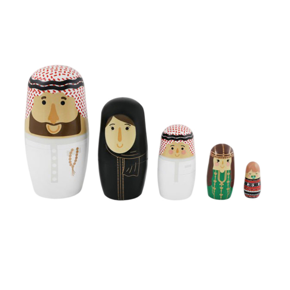Buy Maison Tini Saudi Arabian Family Nesting Dolls - 5 Pcs in UAE ...