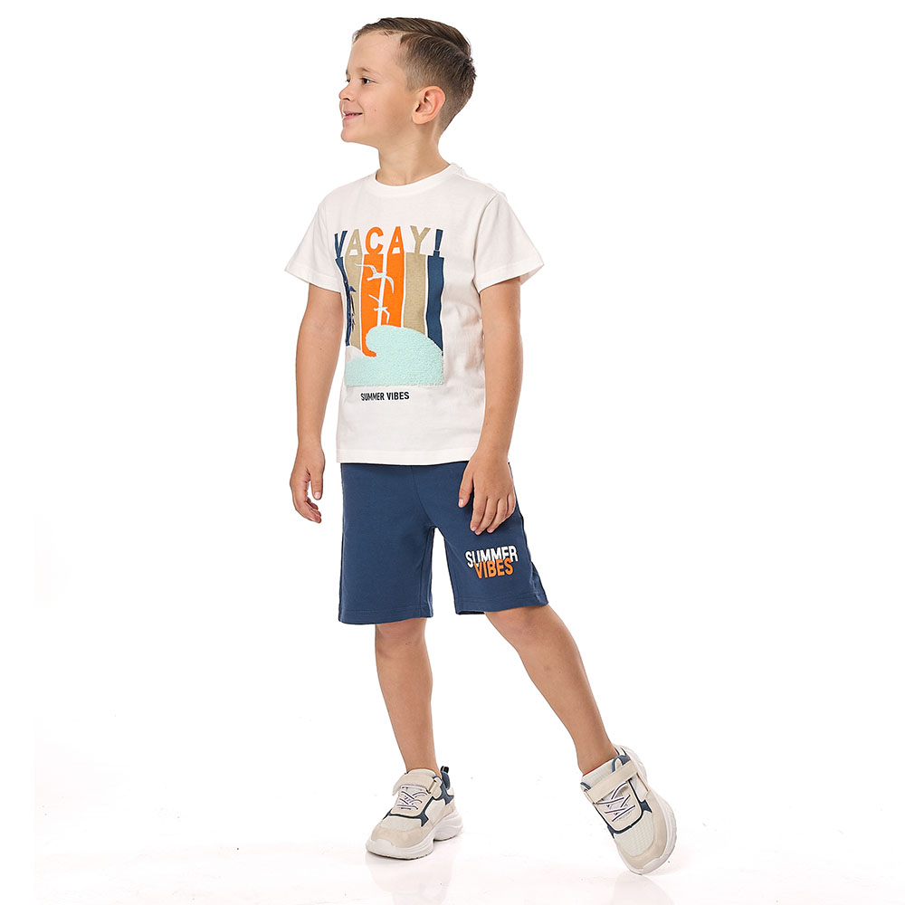 Buy Victor And Jane - 2pc-Set - Boy's Summer Vibes T-Shirt And Shorts ...