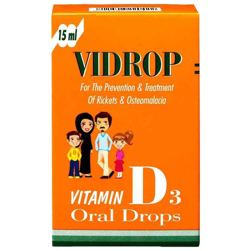 Buy Vidrop - Vitamin D3 2800 IU Oral Drop - 15 ml in KSA | Mumzworld