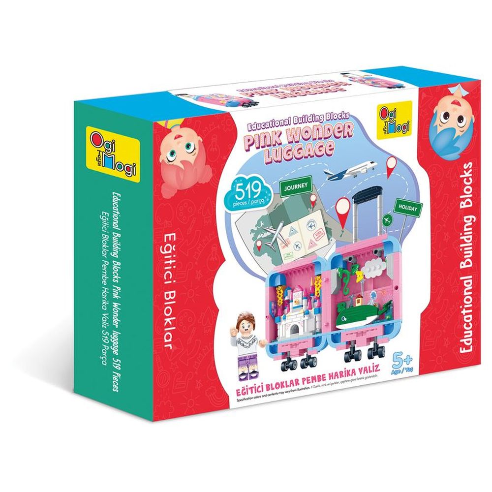 Buy Ogi Mogi - Educational Building Blocks - Pink Wonder Luggage - 519 ...