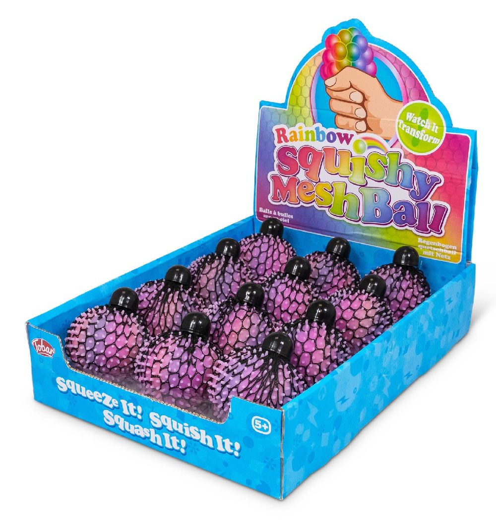 Buy Tobar - Rainbow Squishy Mesh Ball - 1 Pc in UAE | Mumzworld