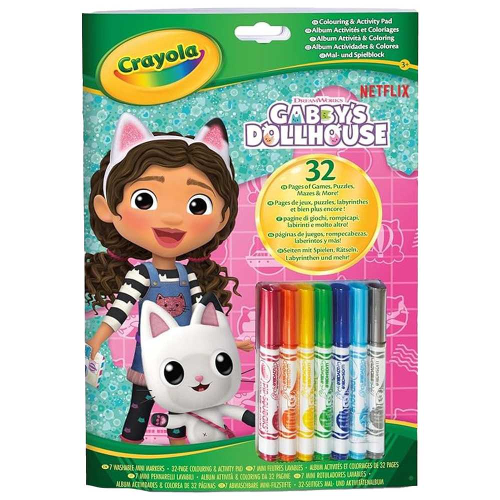 Buy Crayola - Gabby's House Color & Activity Pad - 8 Pcs Online | Mumzworld