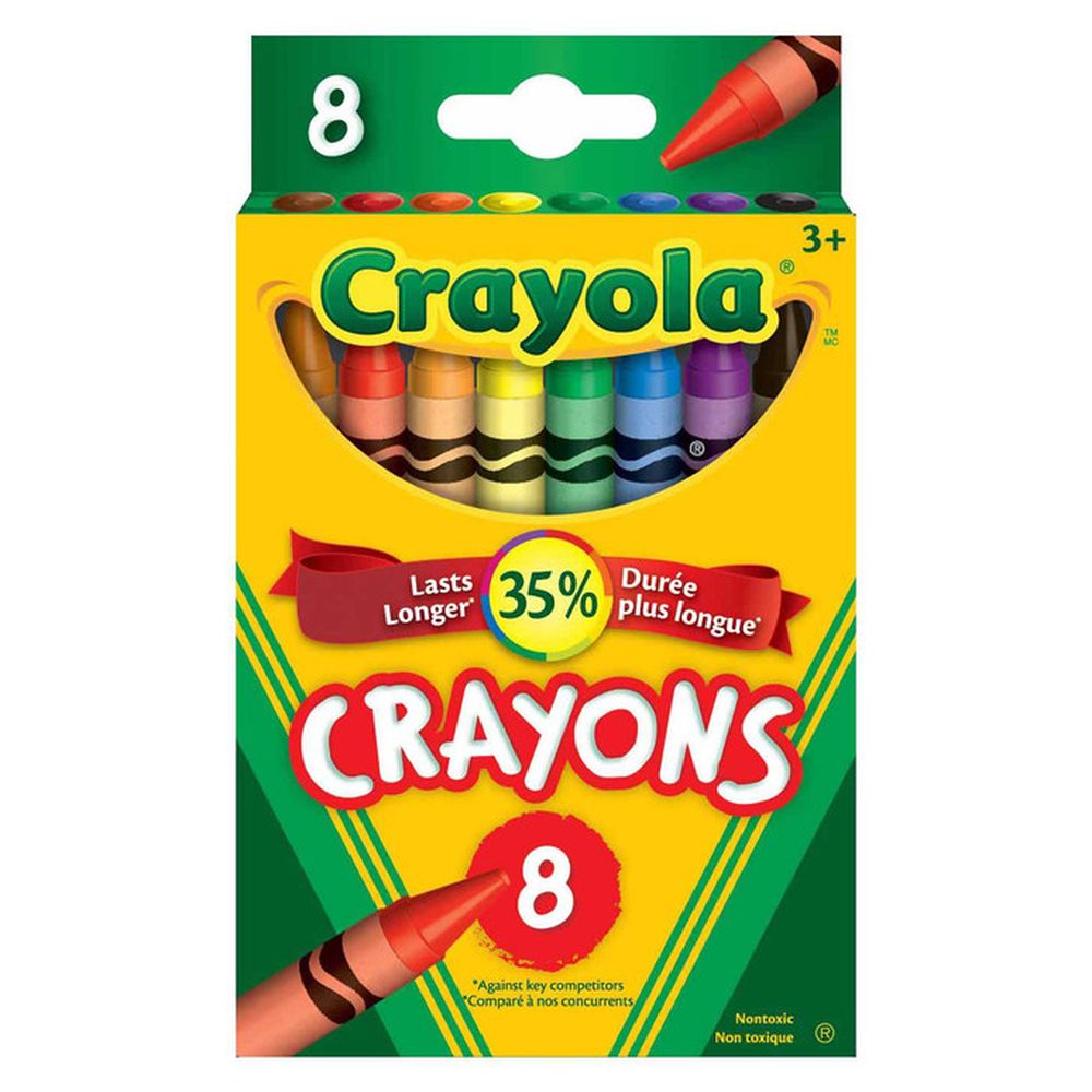 Buy Crayola - Long Lasting Crayon Set - 8 Pcs in KSA | Mumzworld