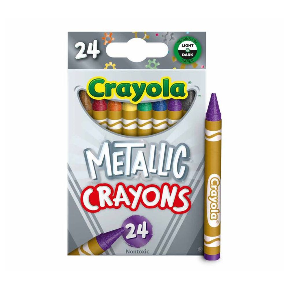 Buy Crayola - Metallic Crayons - 24 Pcs in KSA | Mumzworld