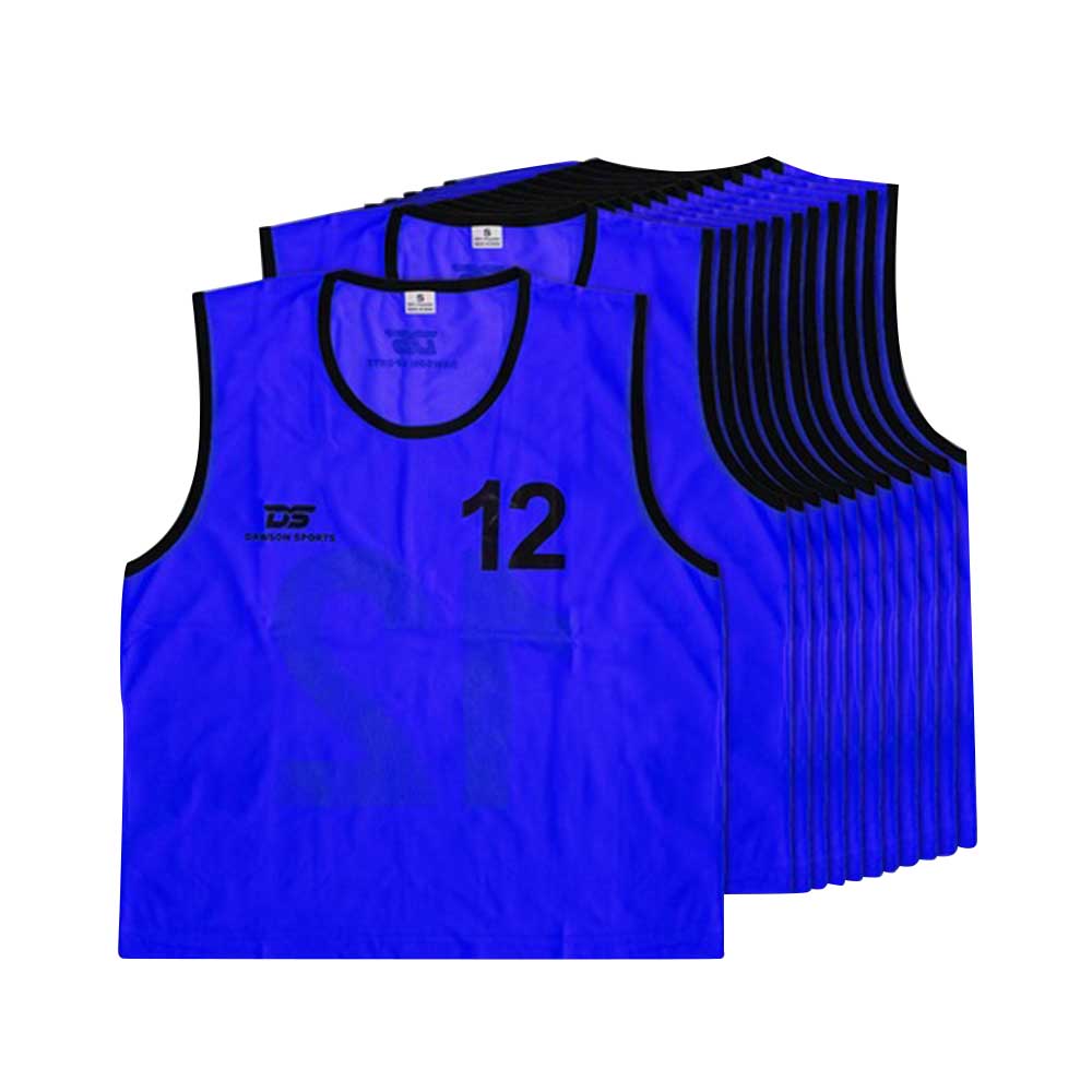 Buy Dawson Sports - 12pc-Set - 1 To 12 Numbered Mesh Sport Bibs - Blue ...