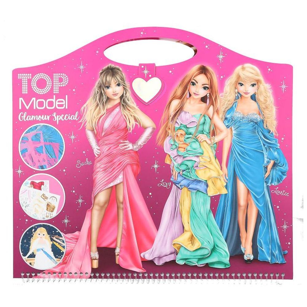 Buy Top Model - Create Your Glamour Special Colouring Book in UAE ...