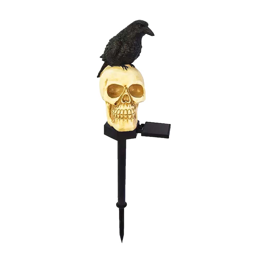 Buy Brain Giggles - Solar Light Halloween Garden Decor – Skull With ...