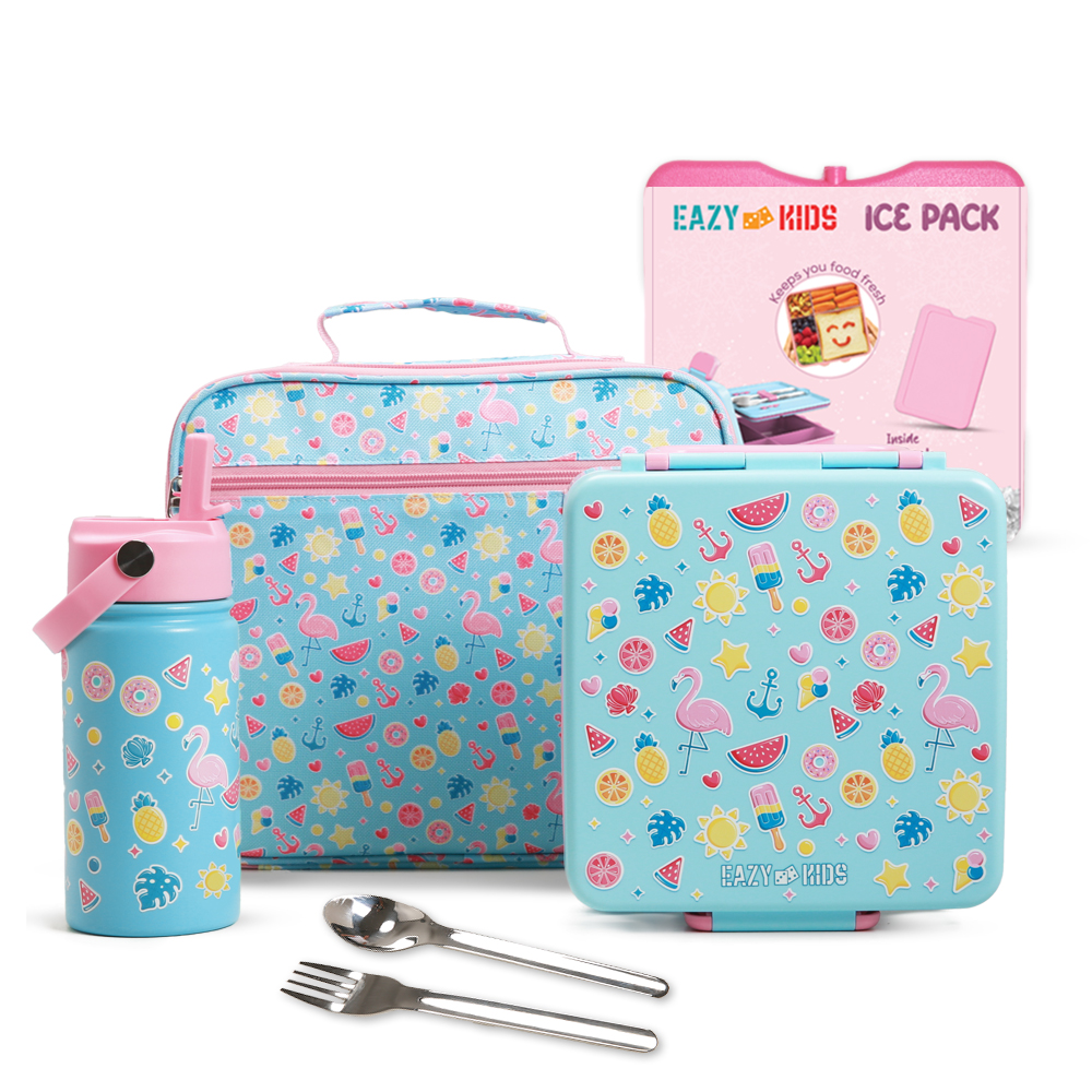 Buy Eazy Kids - Jumbo Bento Lunch Box Set with Insulated Lunch Bag ...