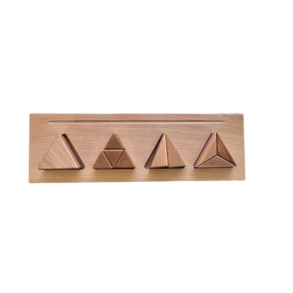 Buy Edu Fun - Fraction Board Triangle - Natural - 11 Pcs in UAE | Mumzworld