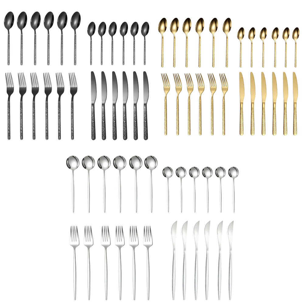 Buy Vav Get - High Quality Stainless Steel Flatware Cutlery Set - 24 ...