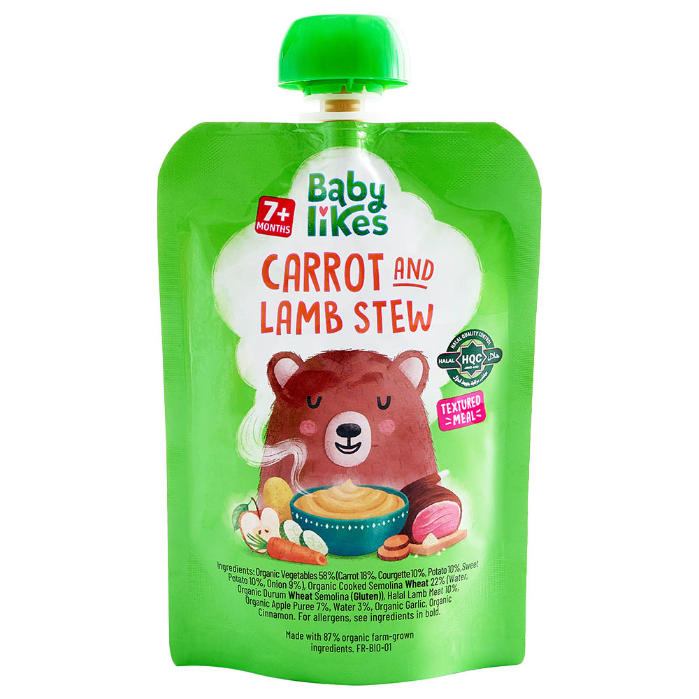 Buy Babylikes - Halal Baby Puree Food Pouch - Carrot And Lamb Stew ...
