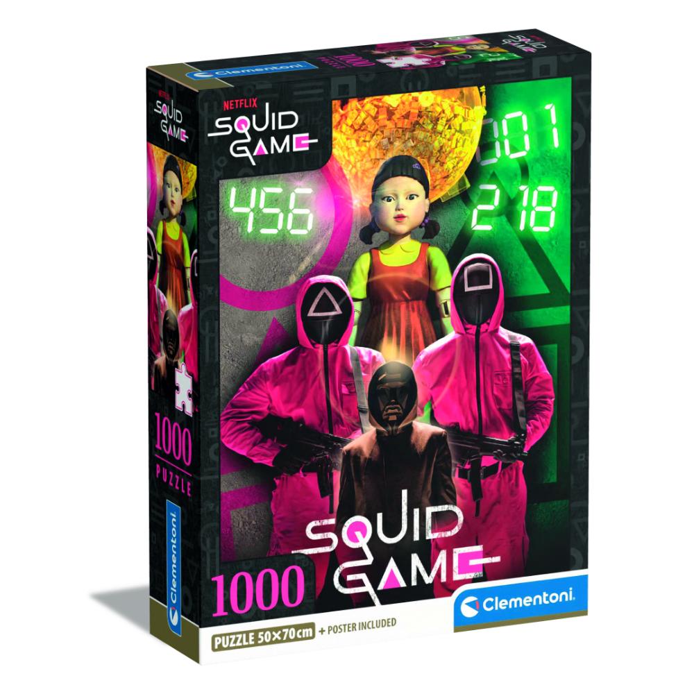 Buy Clementoni - HQC Squid Game Puzzle And Poster - 1000 Pcs in Oman ...