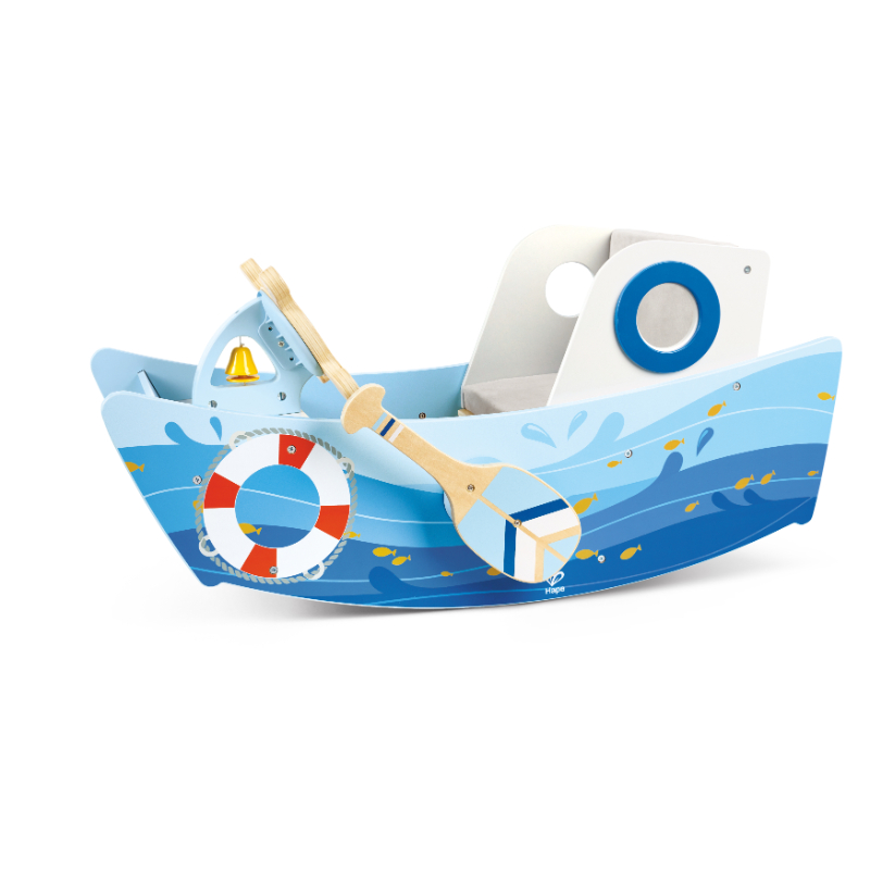 Buy Hape - Captain's Rocking Boat Ride-On Toy - Blue in UAE | Mumzworld