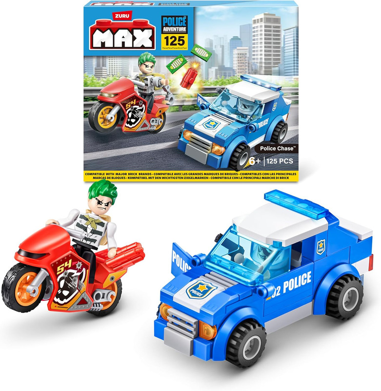 Buy Zuru - Max Build More Adventure Building Blocks Playset - 125 Pcs ...