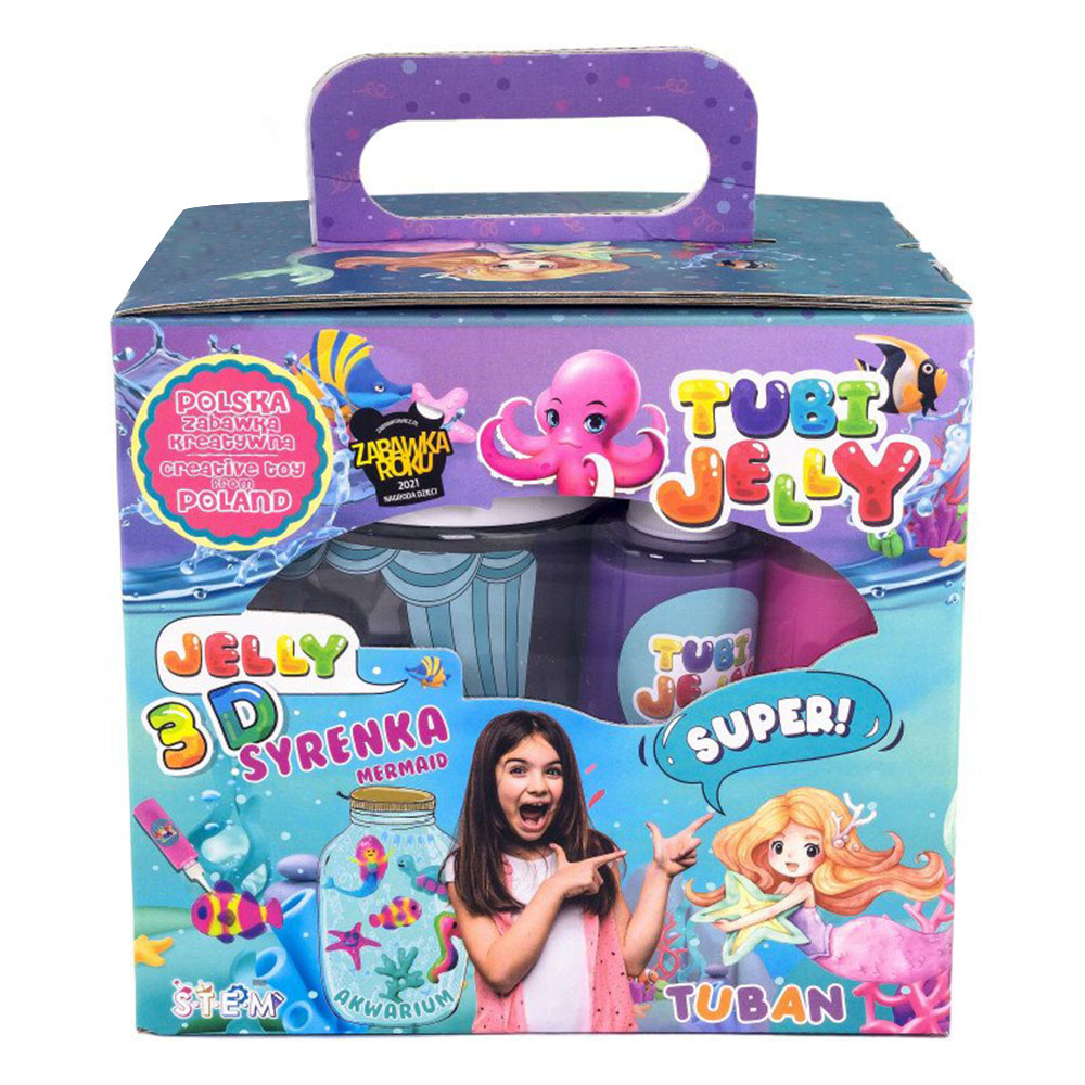 Tuban - Tubi Jelly Set w/ 6 Colors & Small Aquarium - Mermaid