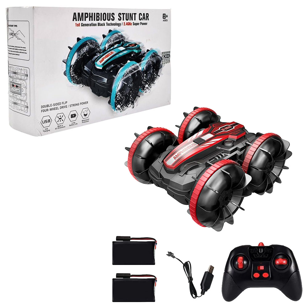 Buy Fitto - Amphibious 2.4 GHz Remote Control Waterproof Stunt Car ...