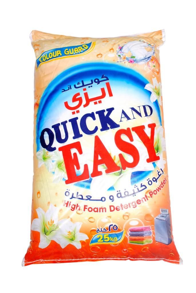 Buy Quick And Easy - Detergent Powder - 25kg in UAE | Mumzworld