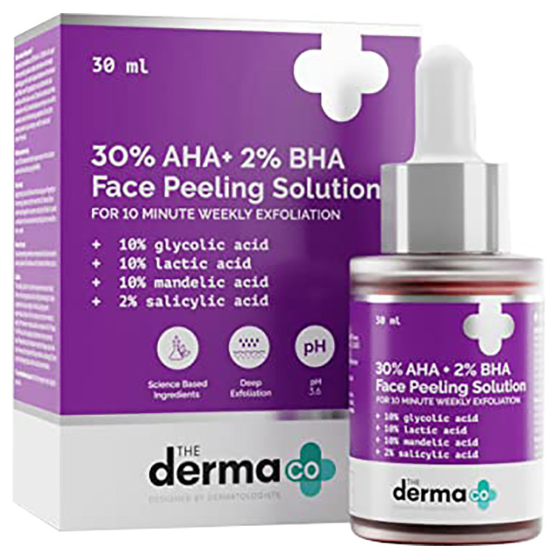 Buy The Derma Co - 30% AHA & 2% BHA Face Peeling Solution - 30 ml in ...
