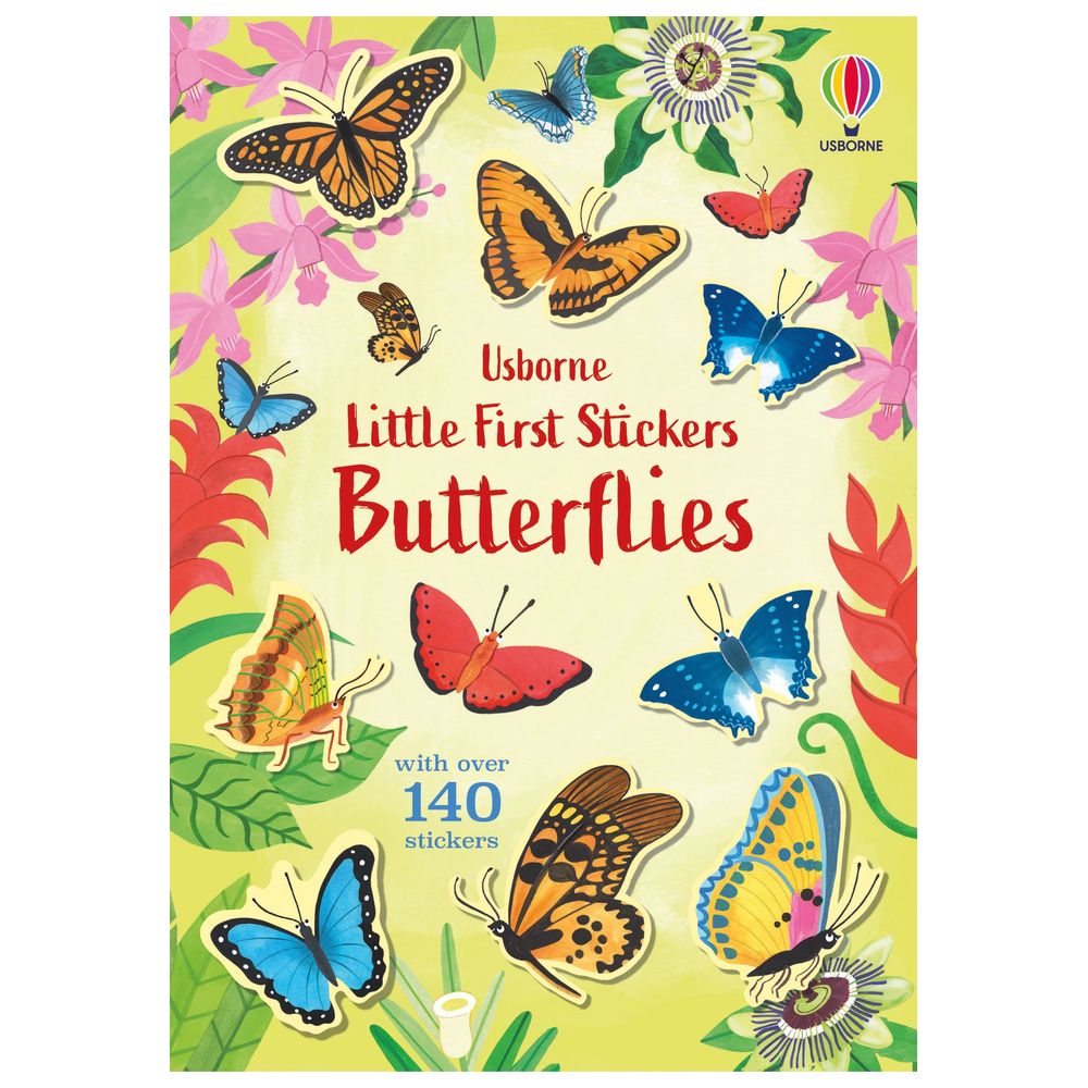 Buy Usborne Books - Little First Stickers - Butterflies in UAE | Mumzworld