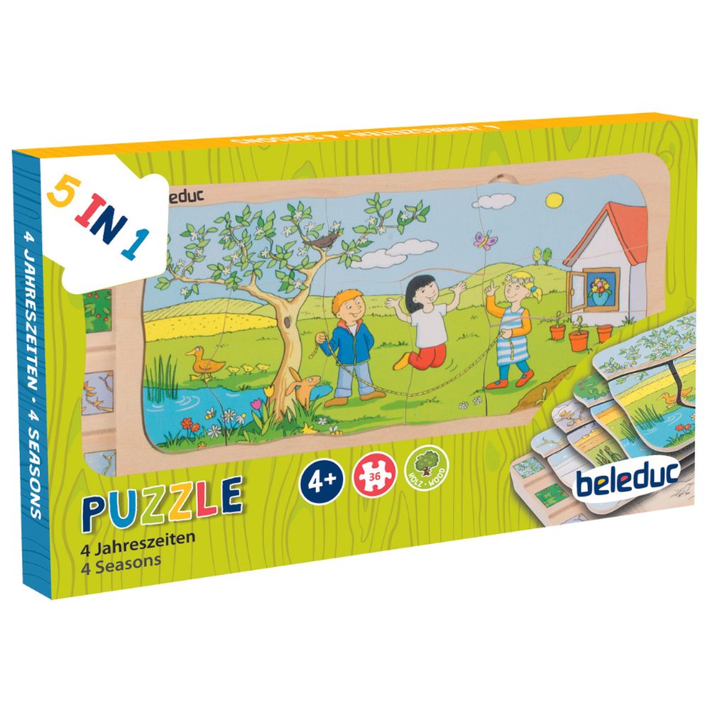 Buy Beleduc - 5-In-1 Layer Puzzle - 4 Seasons - 36pcs in UAE | Mumzworld