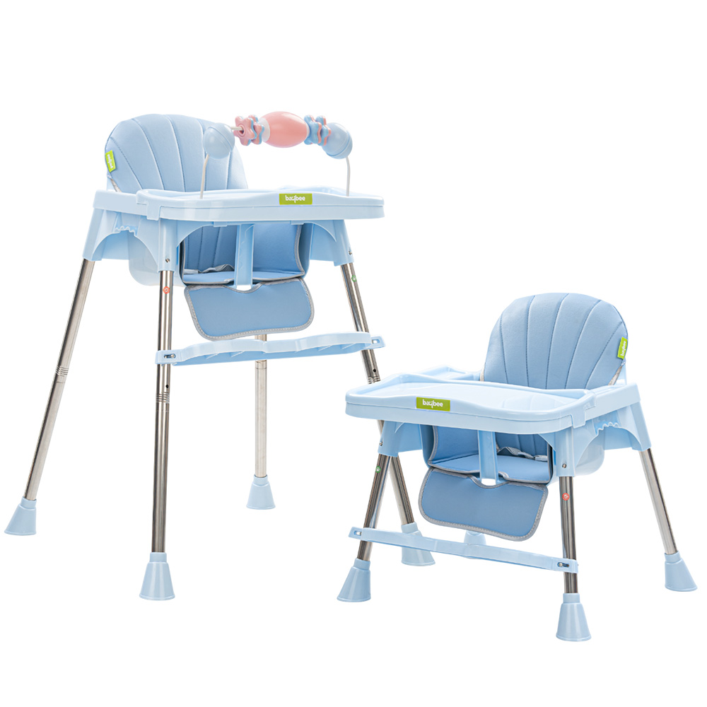 Buy Baybee - 2-In-1 Invictus Baby High Chair - Blue in UAE | Mumzworld