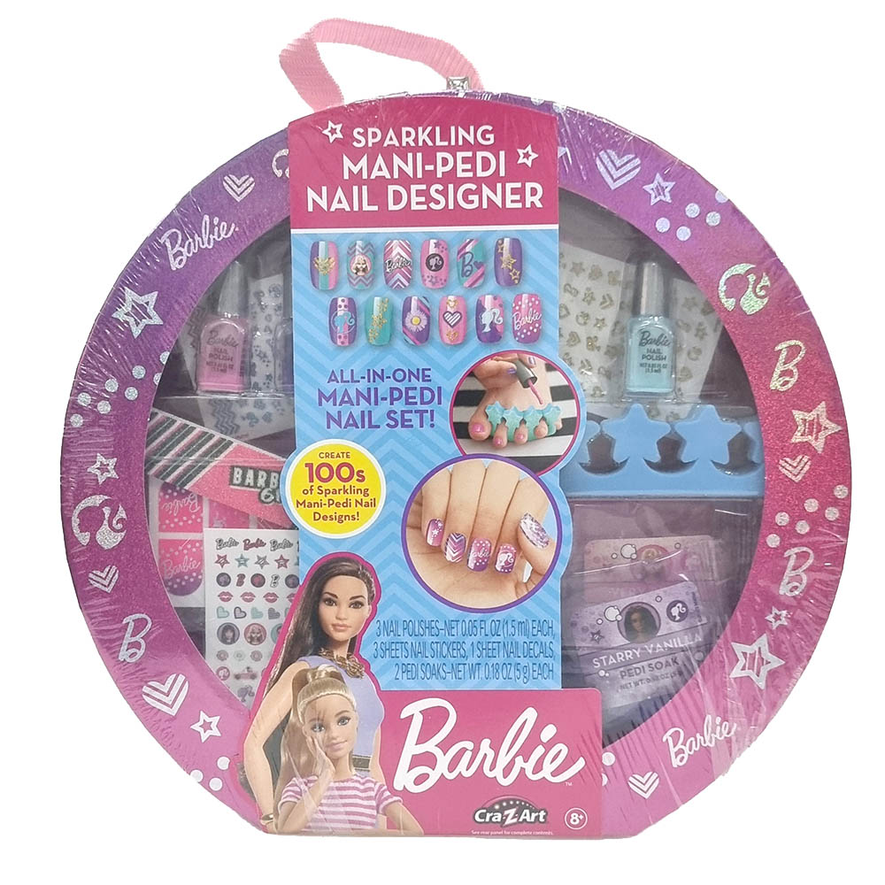Buy Barbie - Sparkling Mani-Pedi Nail Designer Kit in UAE | Mumzworld
