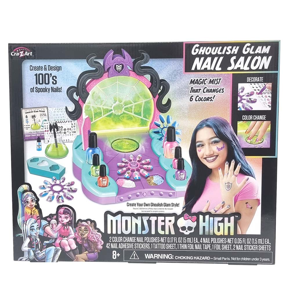 Buy Monster High - Ghoulish Glam Nail Salon Kit in UAE | Mumzworld