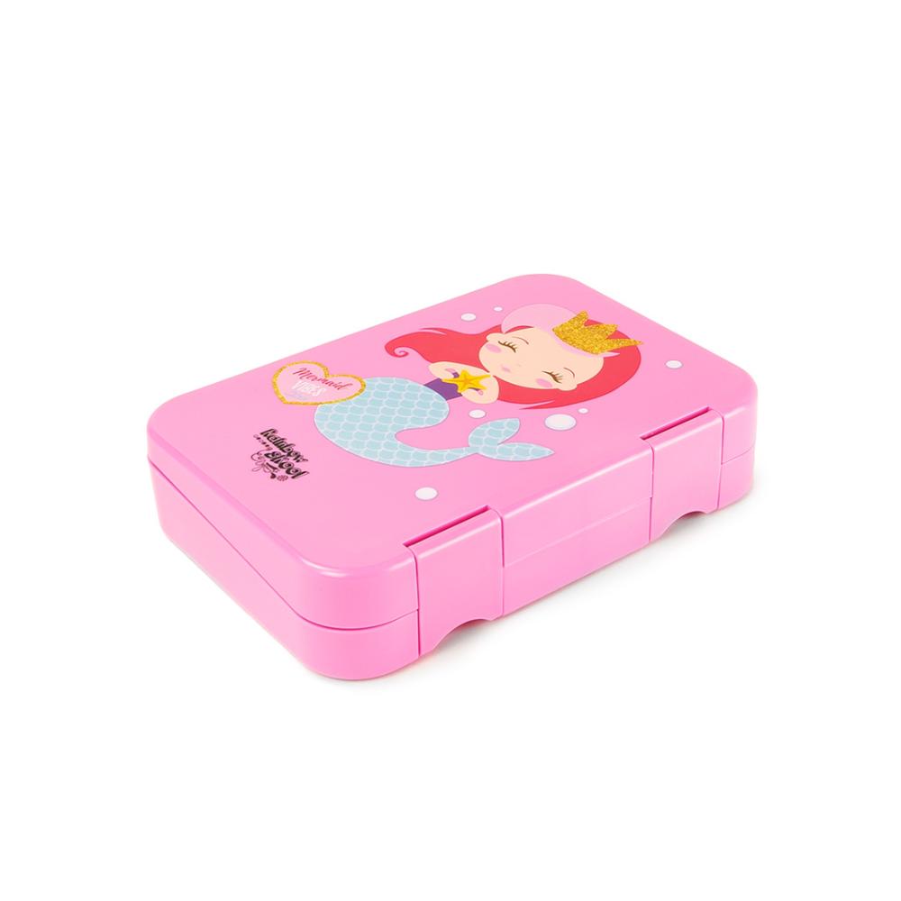Buy Rainbow Skool - 4-6 Convertible Compartment Kids Lunchbox - Mermaid ...