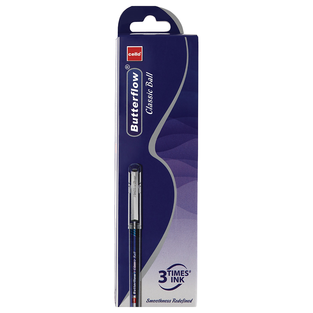 Buy Cello - Butterflow Classic Ballpoint Pen - Blue in Qatar | Mumzworld