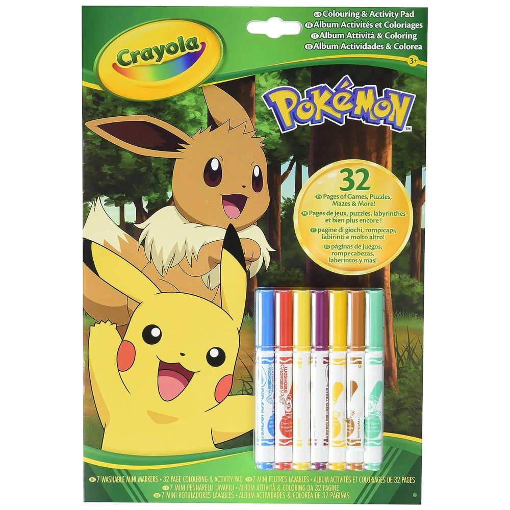 Buy Crayola - Pokemon Activities Colouring Book in UAE | Mumzworld