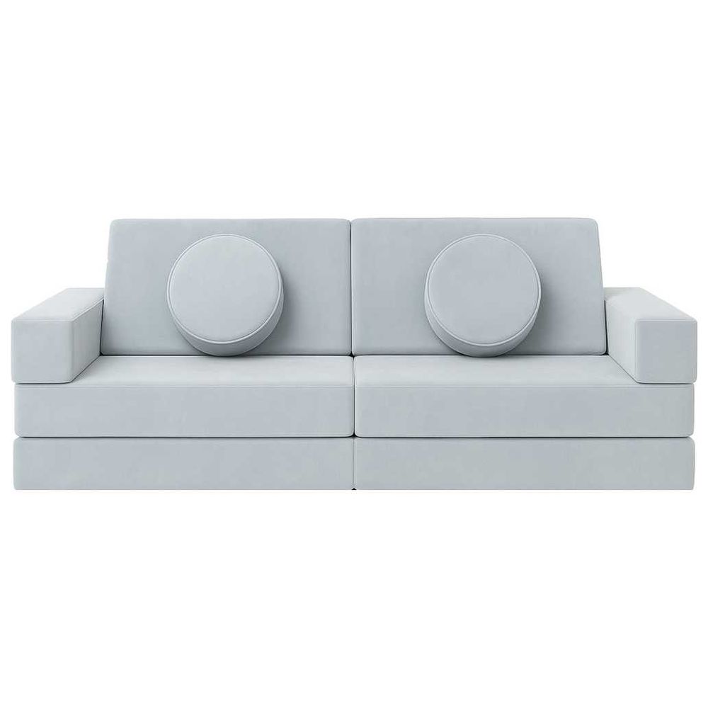 Buy Ezzro - Modular Kids Play Sofa Circle Bundle 10pcs - Light Grey in ...