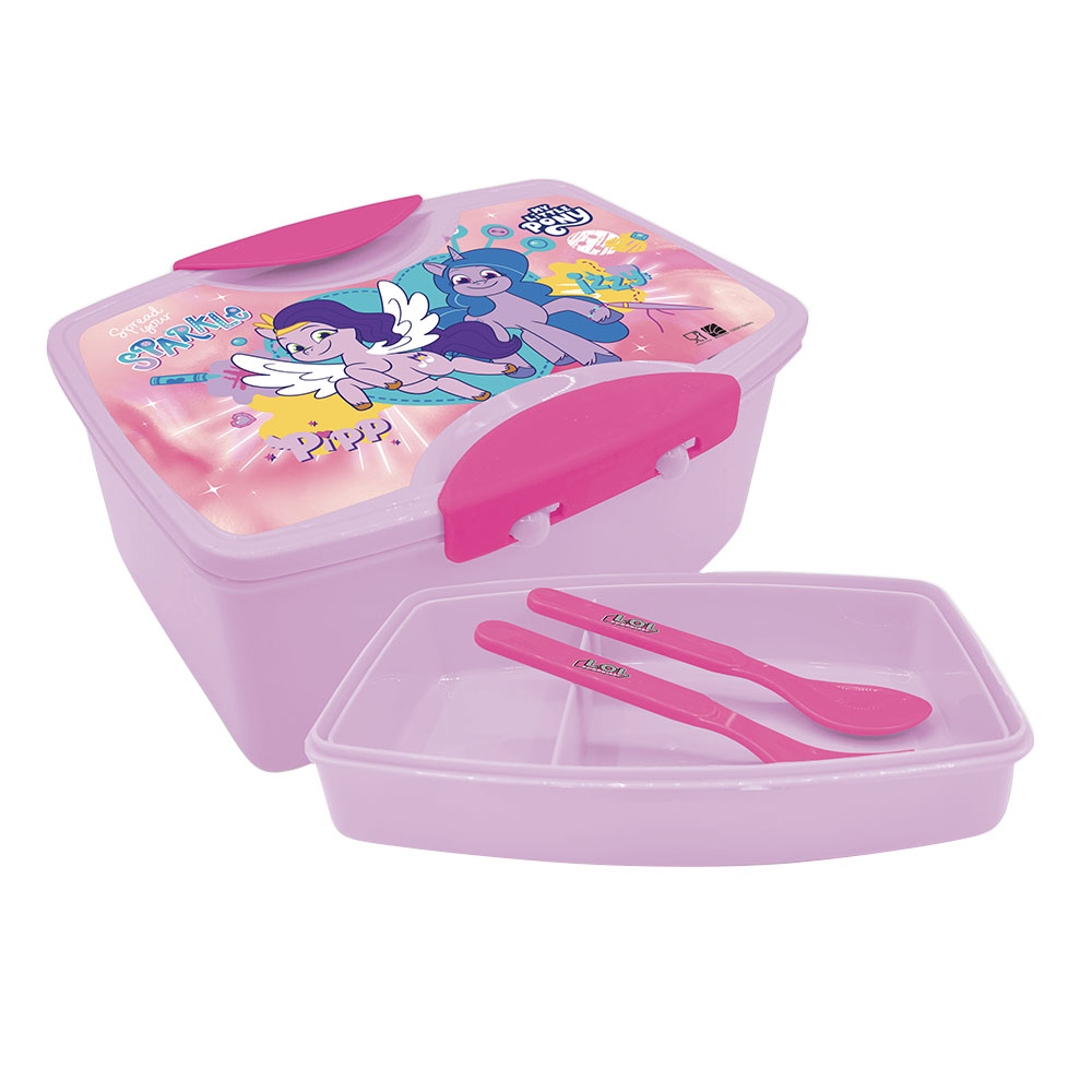 Buy My Little Pony - Lunch Box With Fork And Spoon in UAE | Mumzworld