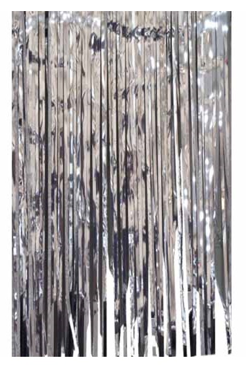 Buy Party Centre - Silver Metallic Curtain Online | Mumzworld
