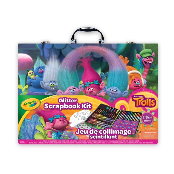 Buy Crayola Trolls Neon & Glitter Scrapbooking Kit in KSA | Mumzworld