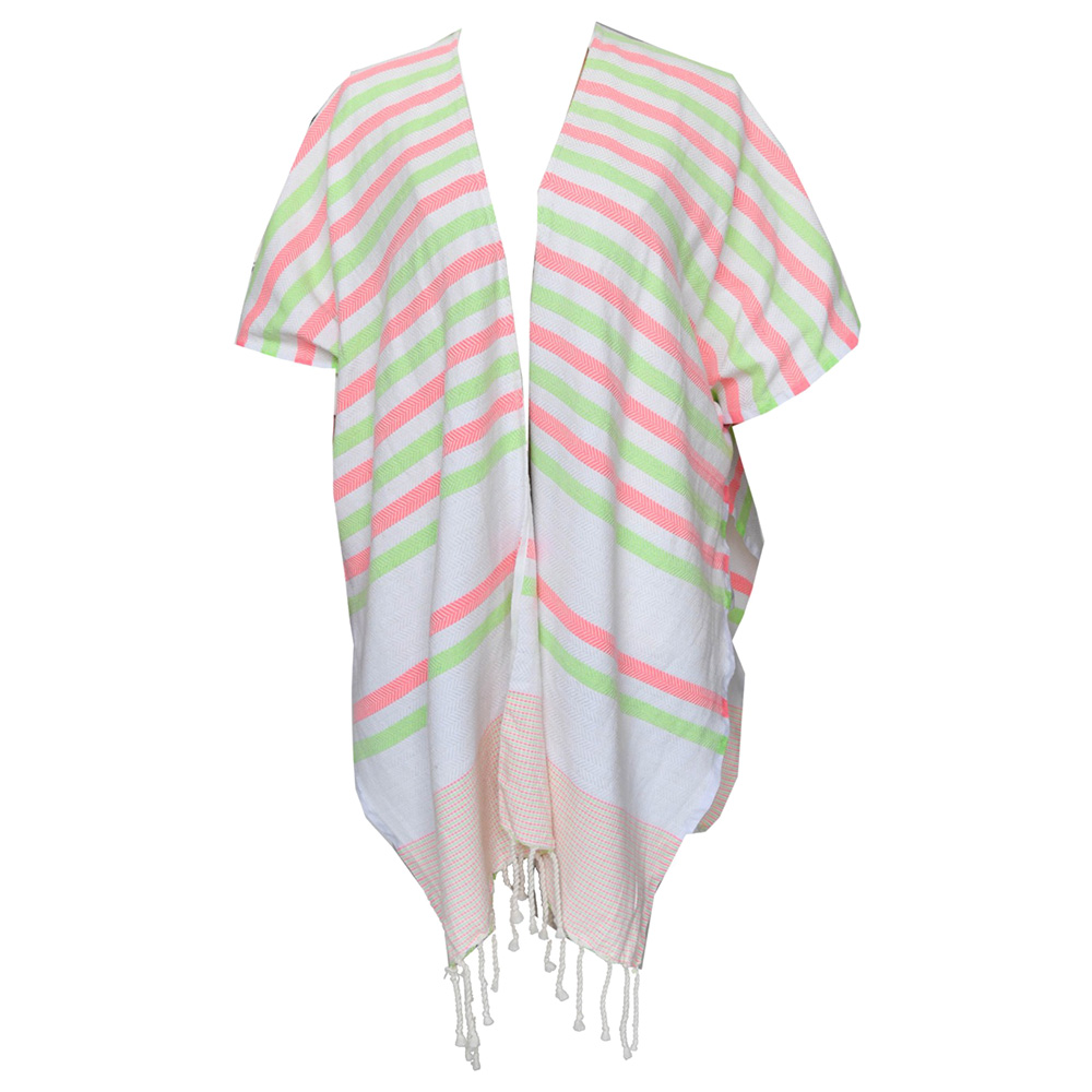 Buy Hammam Corner - 100% Recycled Cotton Wave lux Beach Poncho - Granny ...